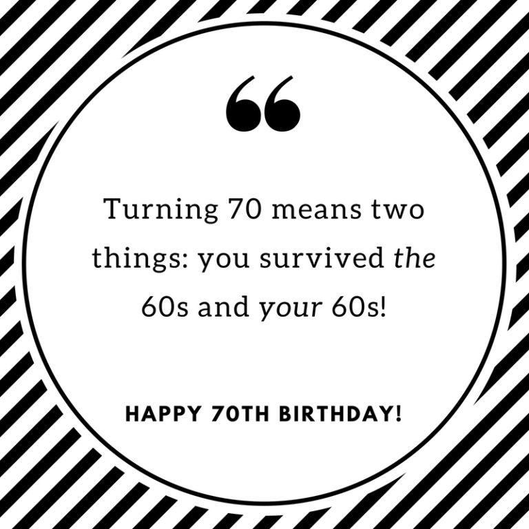 70th Birthday Wishes - Funny & Sincere Wishes for 70th Birthdays